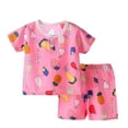 HADST Little Girls Summer Pajamas - Toddler Baby Girl Shorts Sets Fruit ...