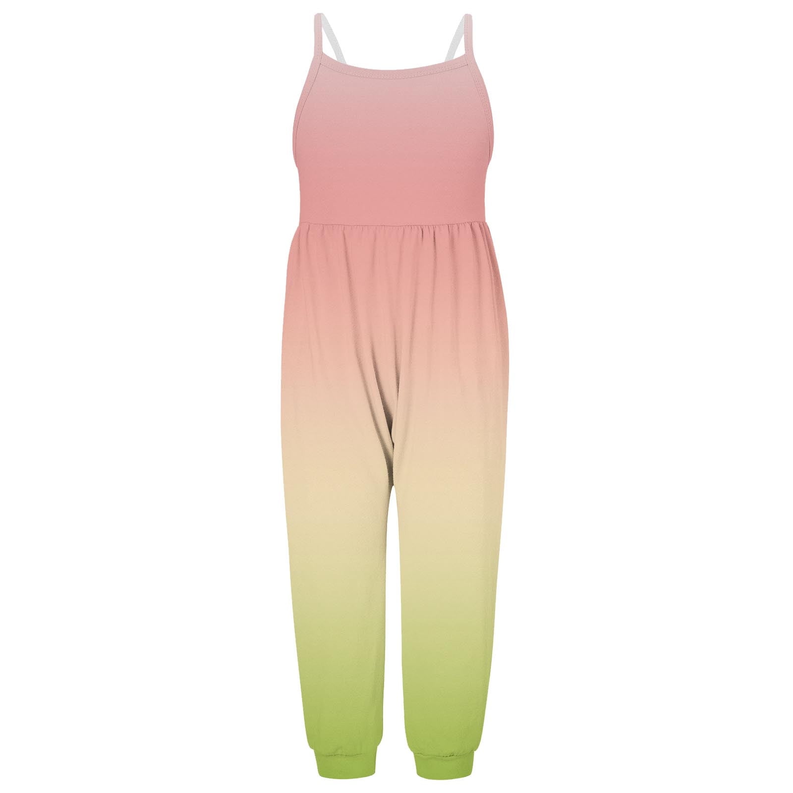 HADST Toddler Girls Kids Jumpsuit - Cute One Piece Vintage Gradient ...