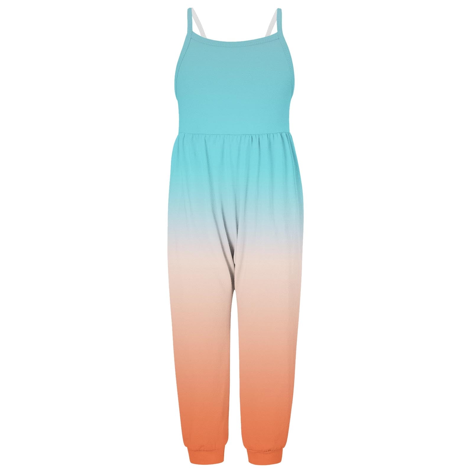 Avrntaa Toddler Girls Kids Jumpsuit - Cute One Piece Vintage Gradient ...