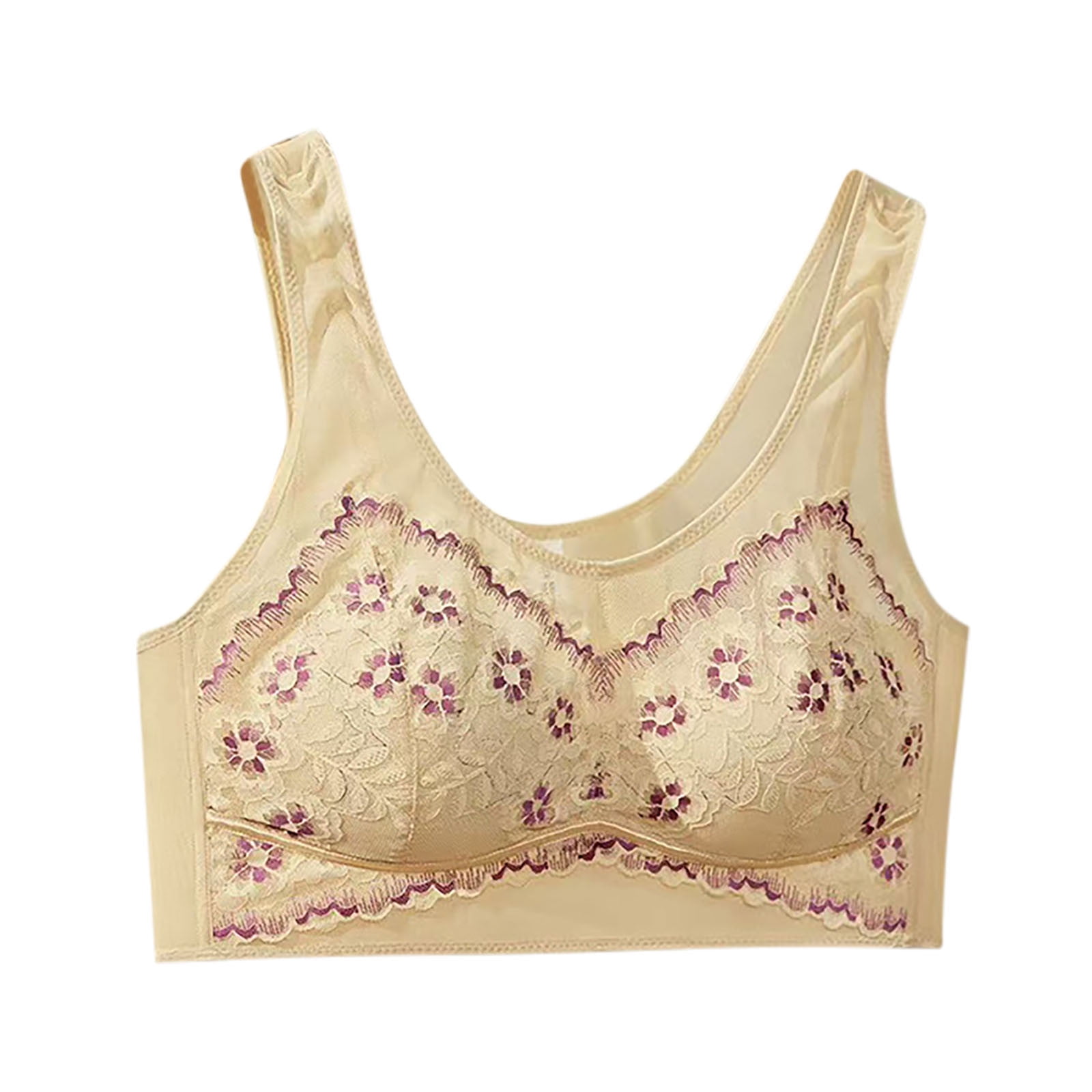 HADST Women's Print Wireless Push-Up Bralette Buttery Soft & Smooth ...