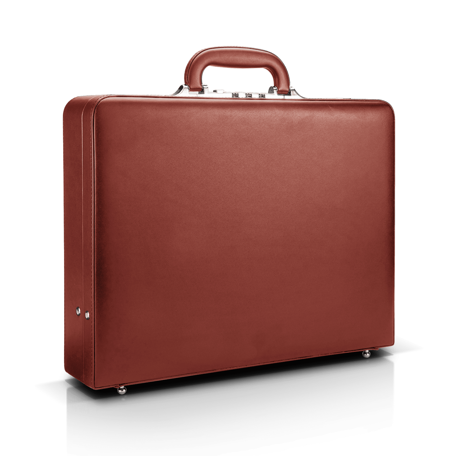 HAESTUS Leather Briefcase for Men with Combination Lock, Hard Shell ...