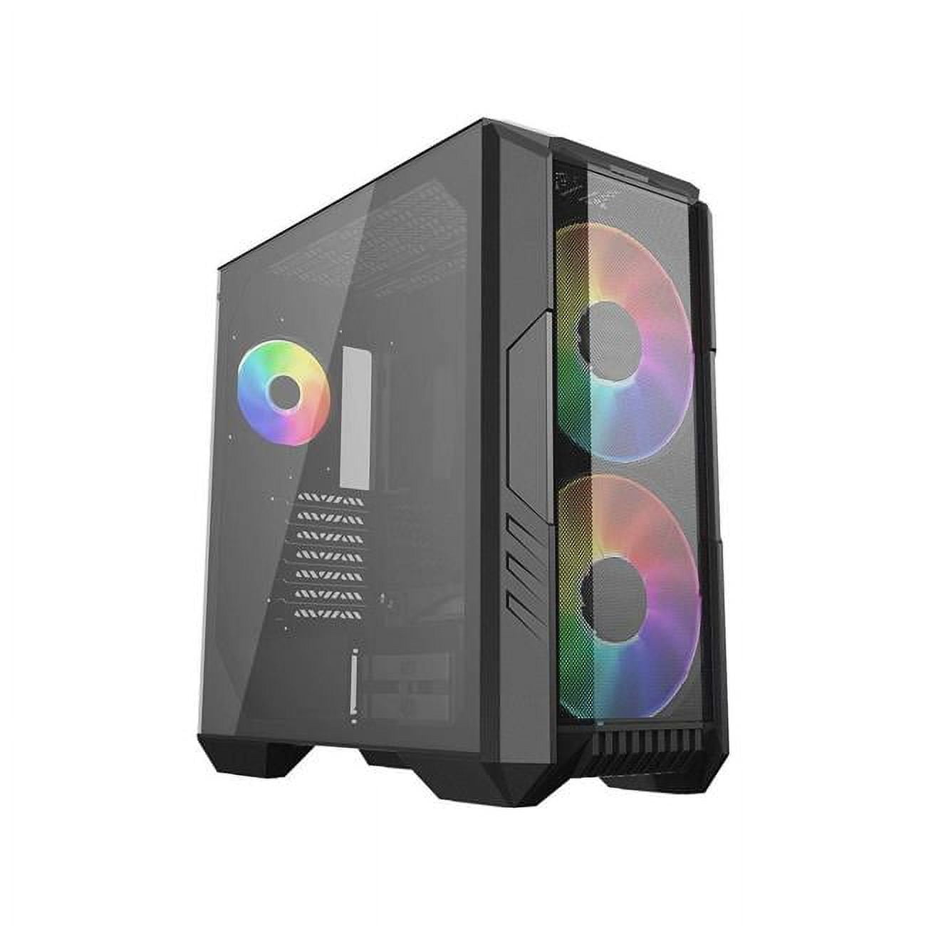 HAF 500 Black Steel, Plastic & Tempered Glass ATX Mid Tower Computer ...