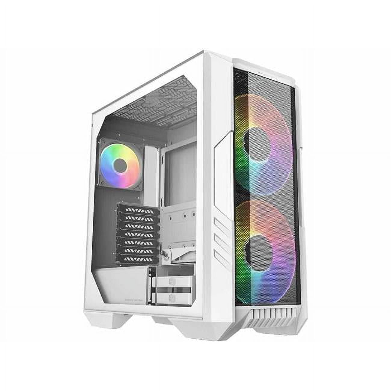 HAF 500 Steel, Plastic & Tempered Glass ATX Mid Tower Computer Case ...