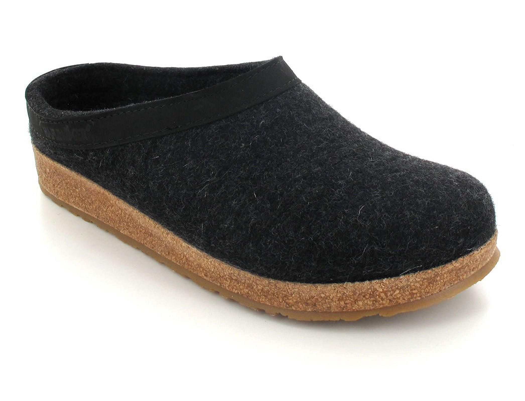 Haflinger Clogs Grizzly Torben, Charcoal Wool Felt, Arch Support Cork ...