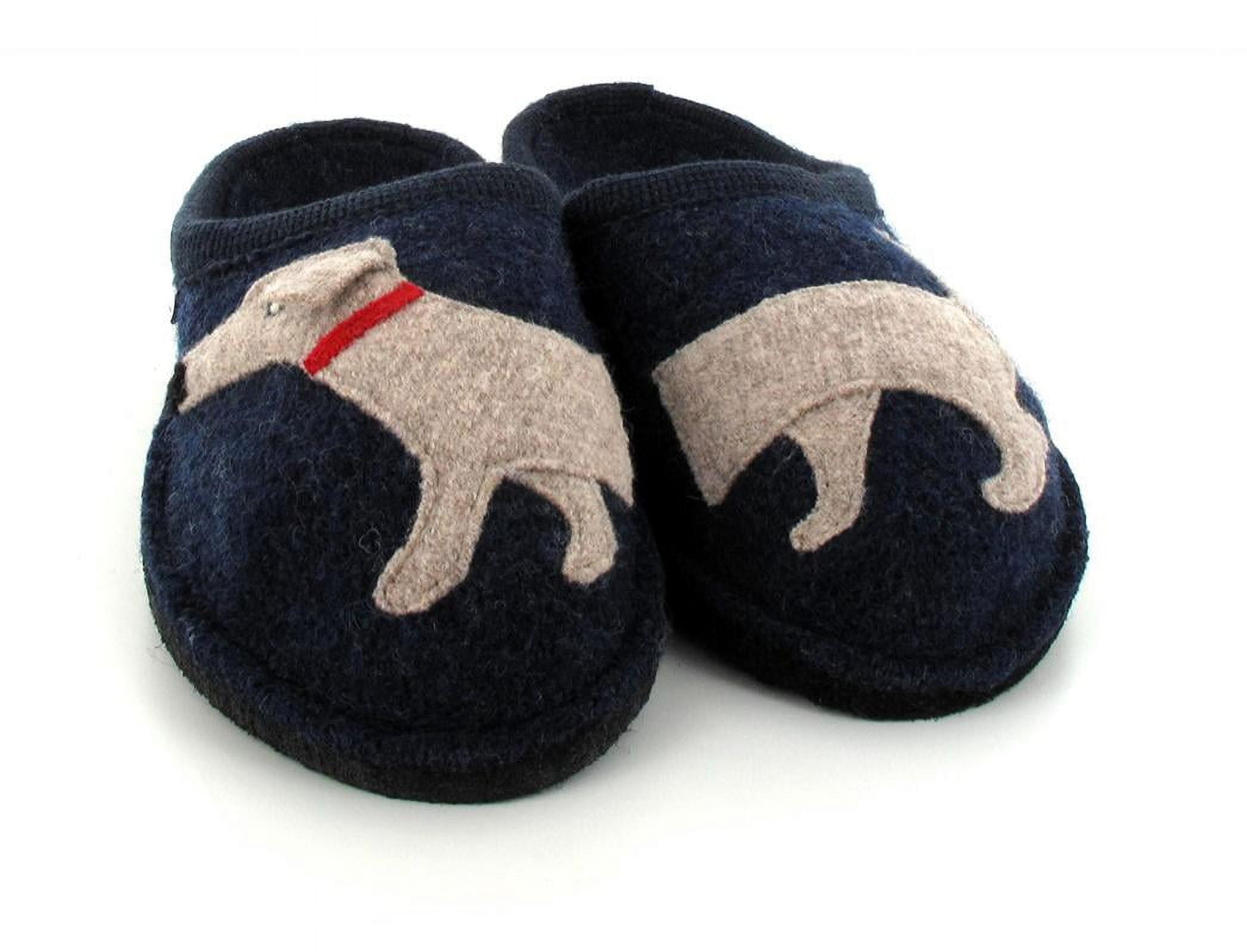 HAFLINGER Dog Motif Wool Slippers Dachshund - Walmart.com