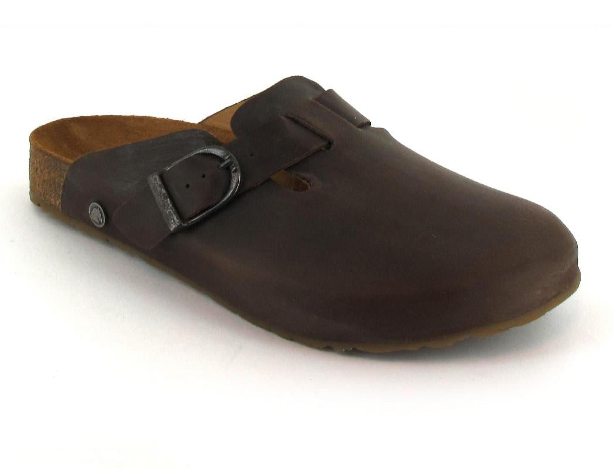 HAFLINGER Leather Clog with Buckle Lorenzo - Walmart.com