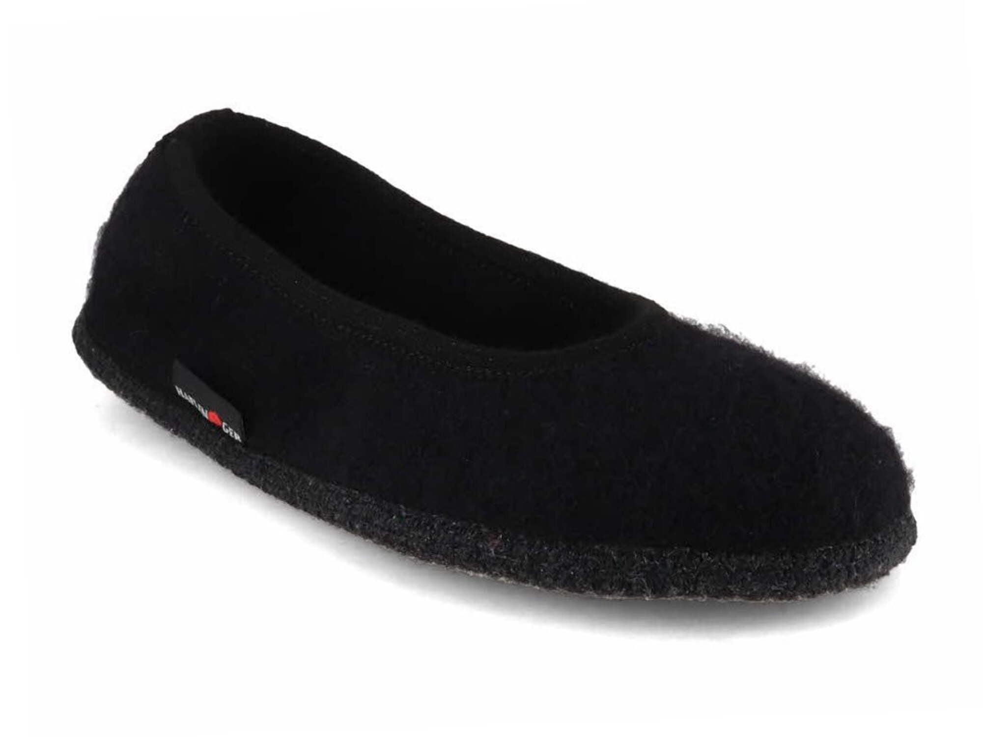 HAFLINGER Women Felt Ballerinas 'Marina', black - Walmart.com