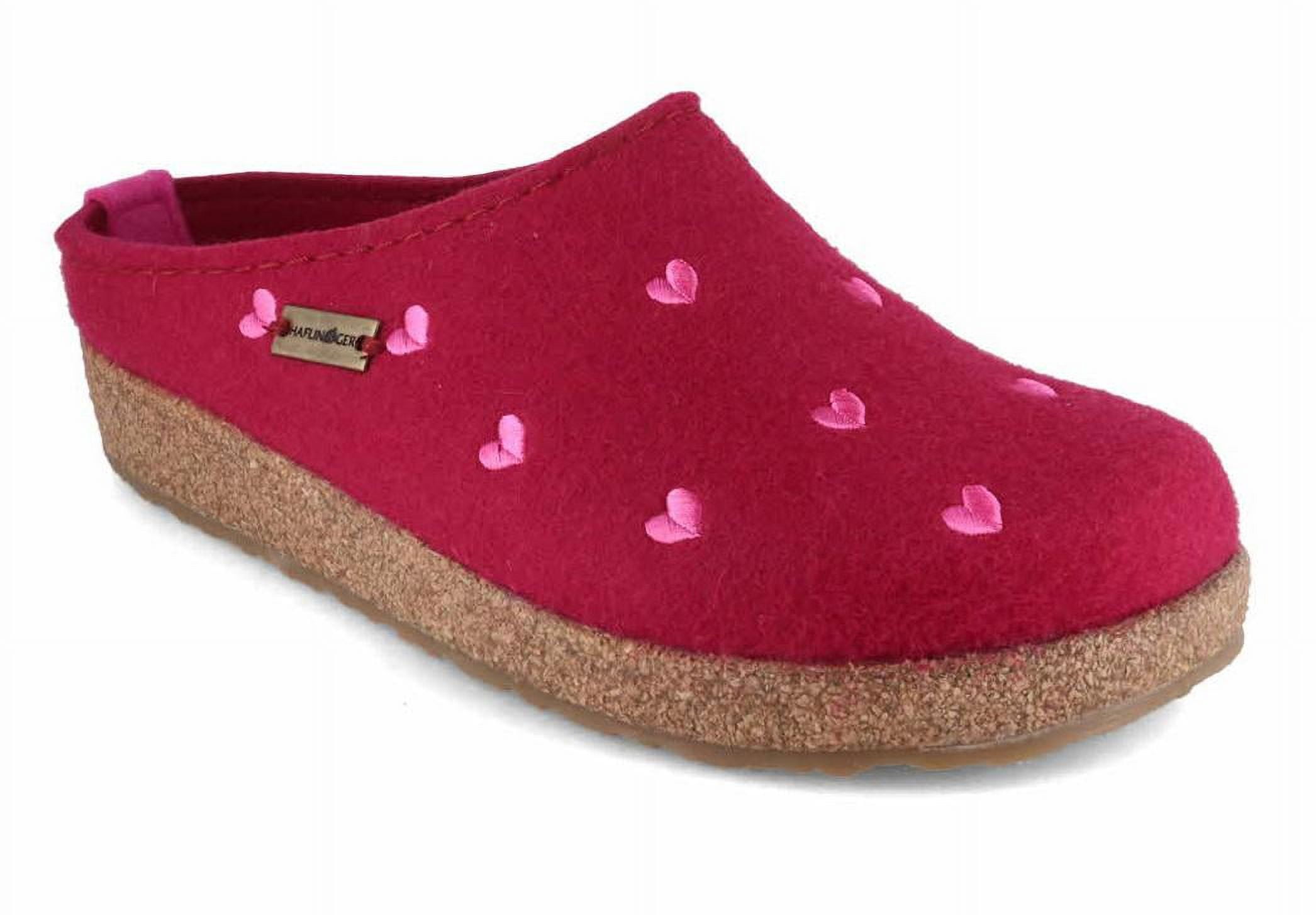 HAFLINGER Women Felt Clogs 'Grizzly Cuoricino', port - Walmart.com