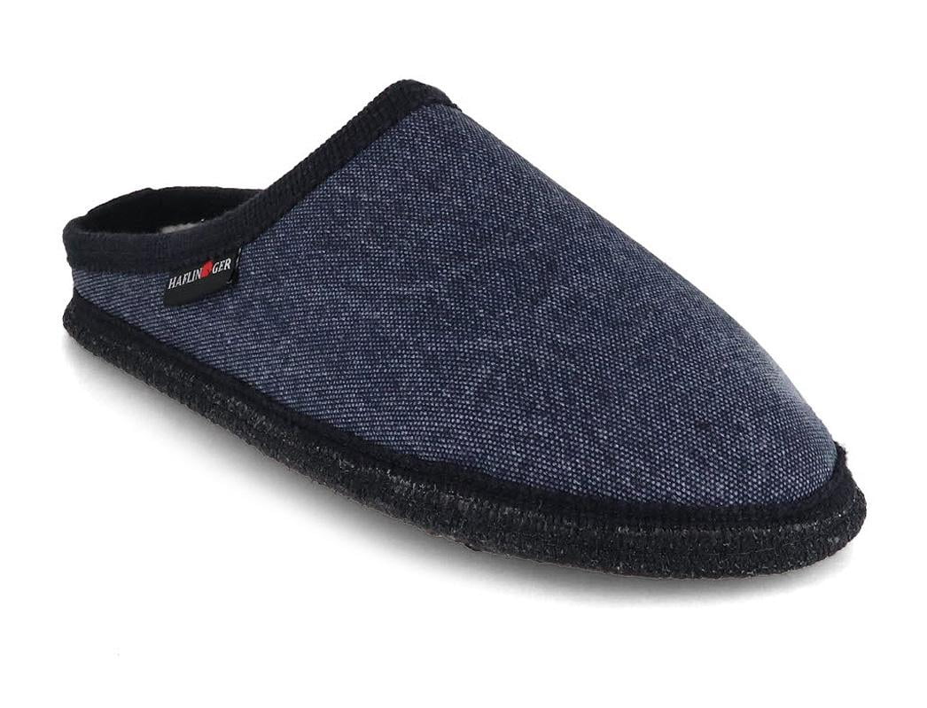 HAFLINGER Women Men Cotton Slippers 'Cotty Wash', captain blue ...