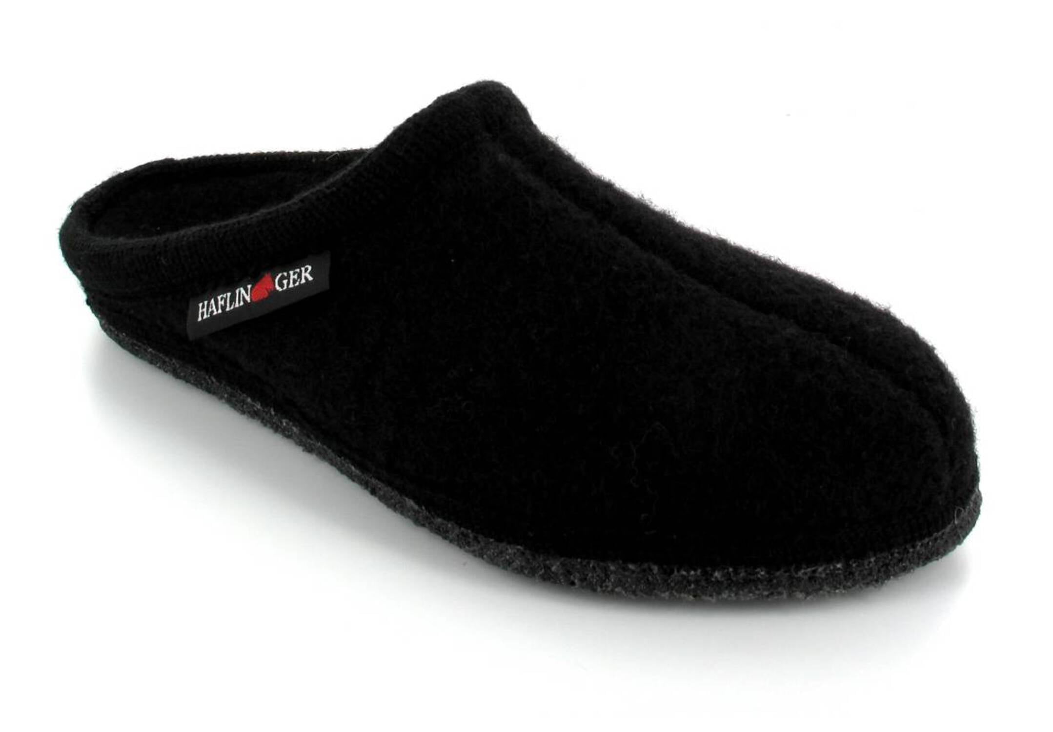 HAFLINGER Boiled Wool Soft Sole Slipper | Alaska, Black - Walmart ...