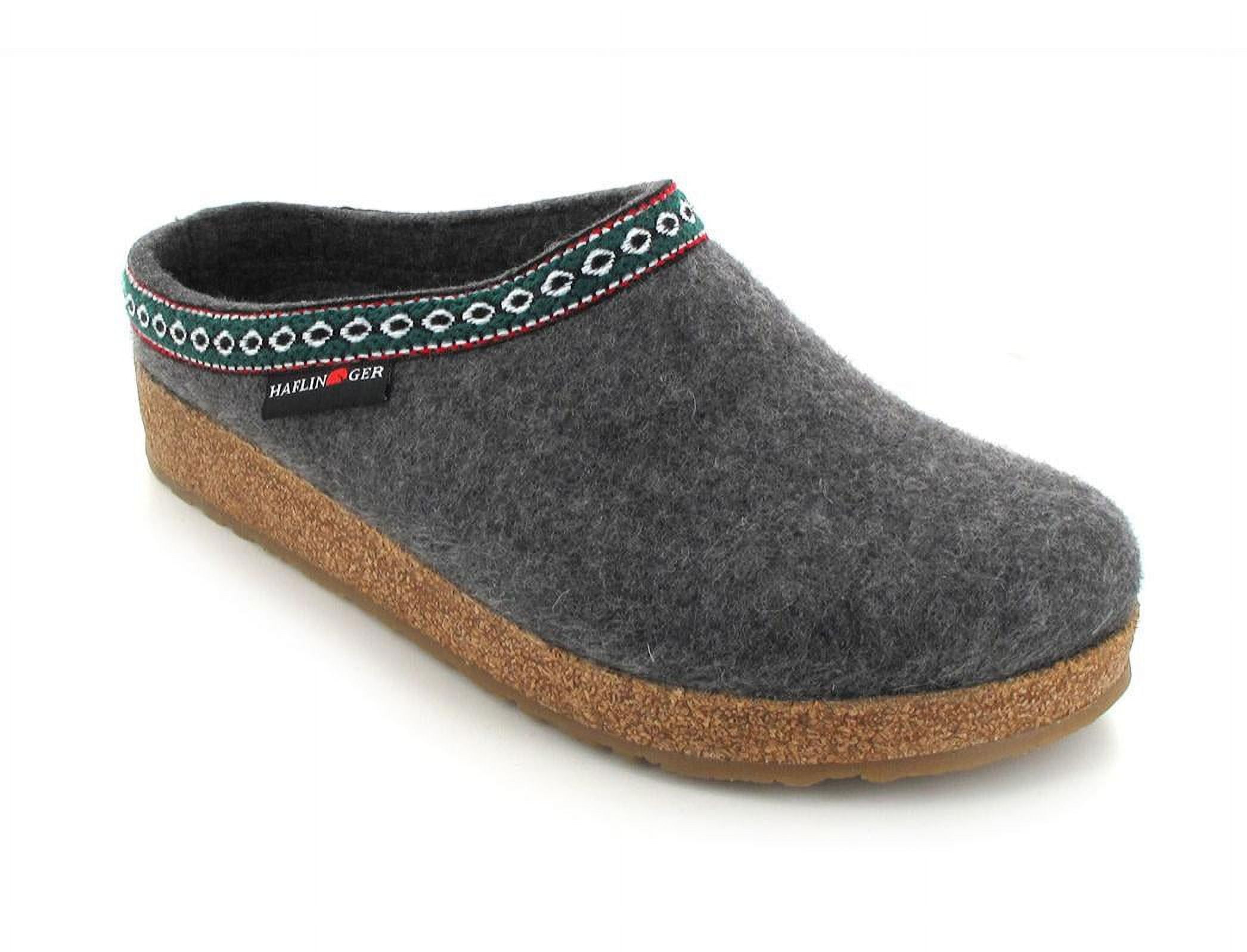 HAFLINGER® Slippers with Arch Support | Grizzly Franzl, anthracite ...