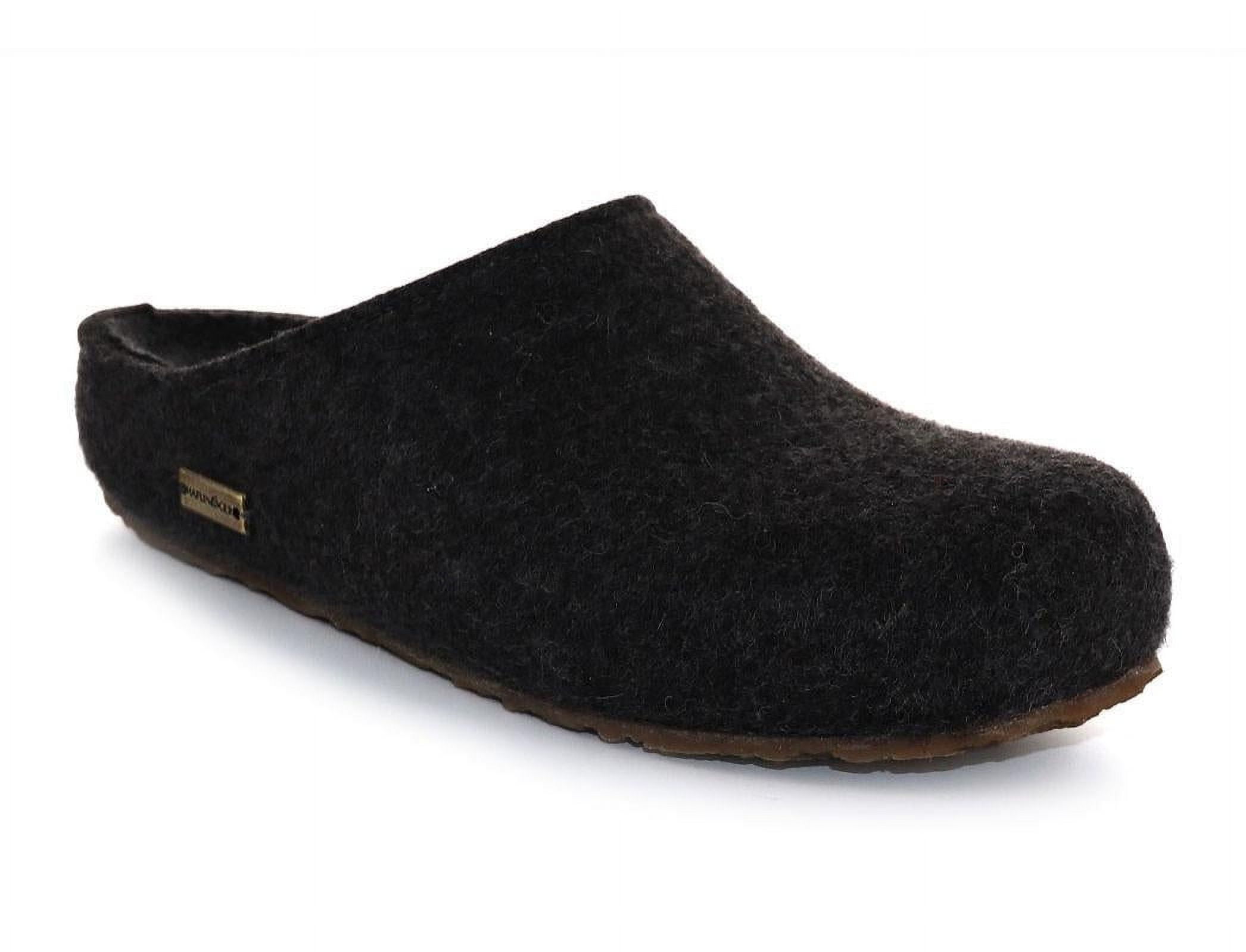HAFLINGER® Wool Felt Clog | Grizzly Michel, Graphite - Walmart.com