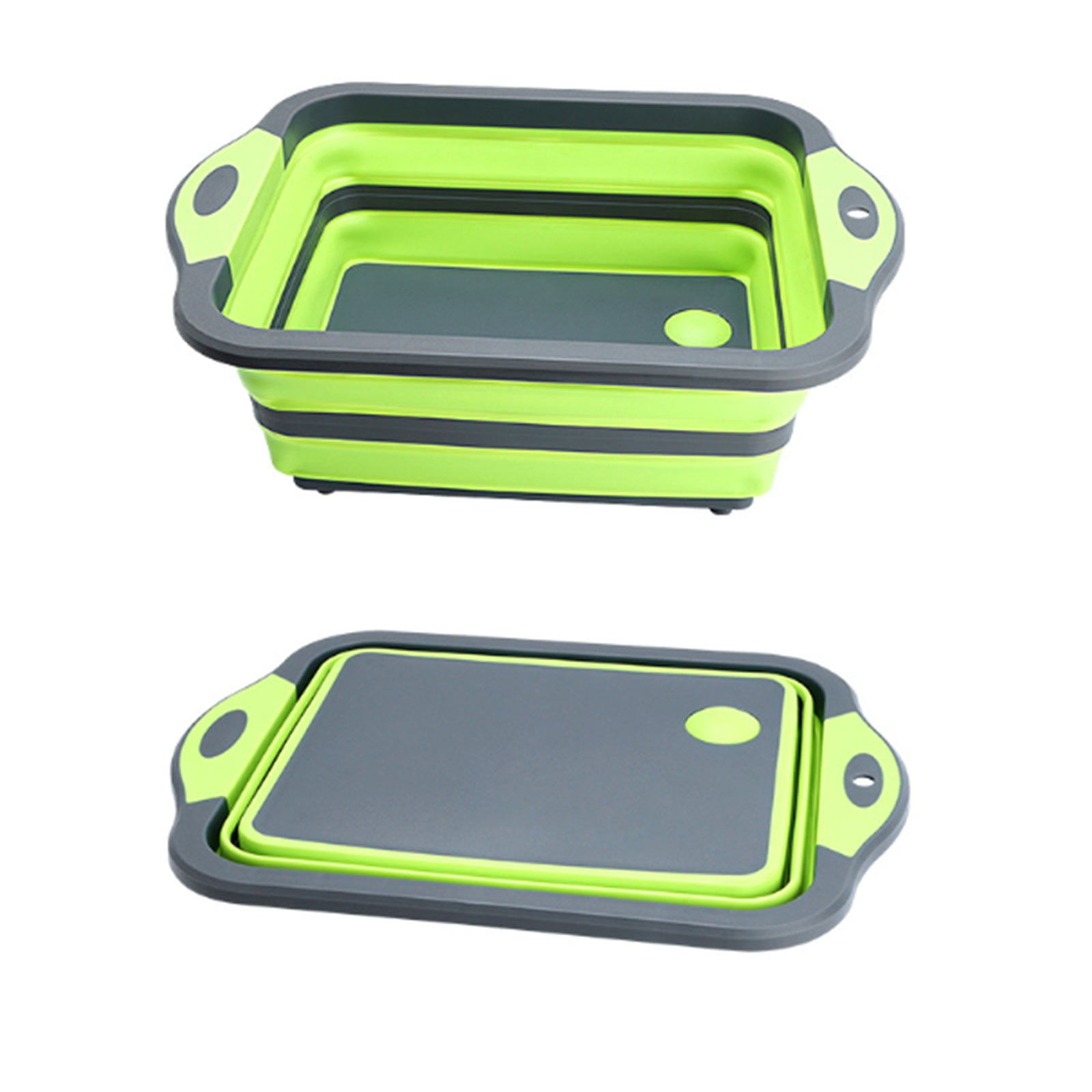 HAFNFUE Functional Foldable Cutting Board Draining Chopping Board ...