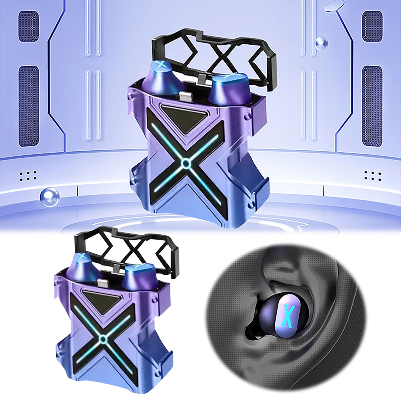 HAGBCD Sound Mates Wireless Ear Month Name Stickers Mp3 Wireless ...