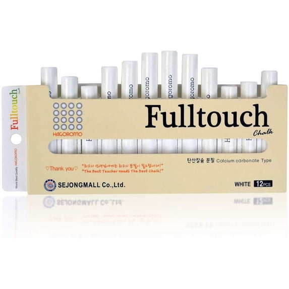 HAGOROMO Fulltouch Non-Toxic White Chalk for Children, Outdoor and ...