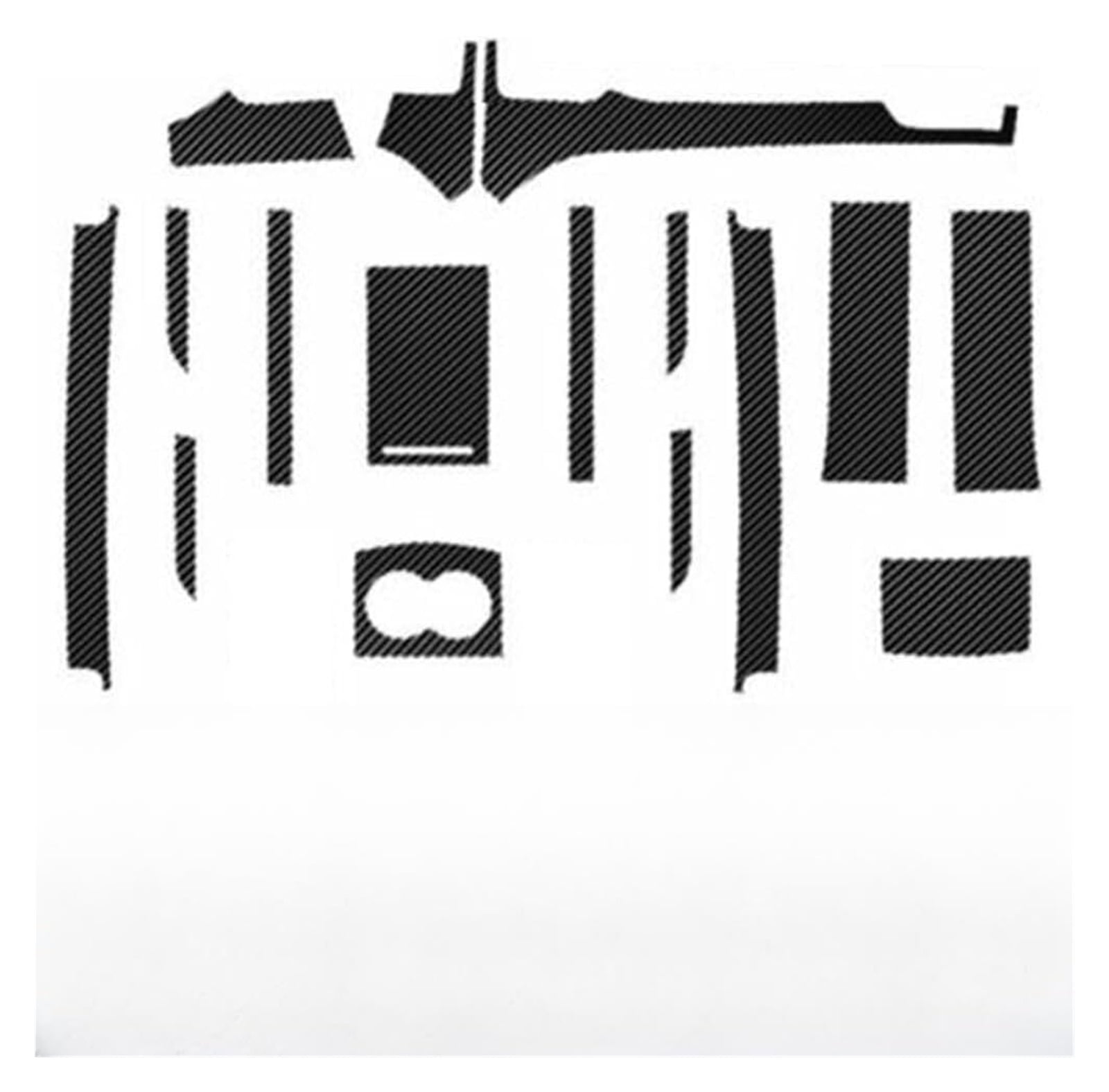 HAGSYCT Carbon Fiber Look Set, Car Interiors Instrument Panel Center ...