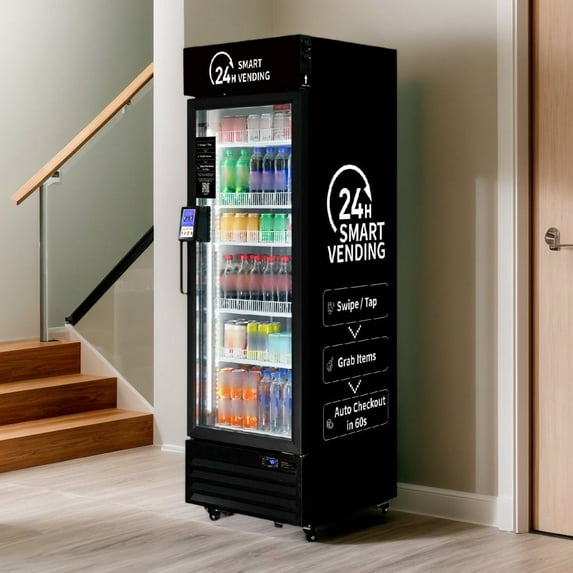 AI Smart Vending Machine 245-Capacity w/ Contactless Payment for Office/School/Gym - Walmart.com