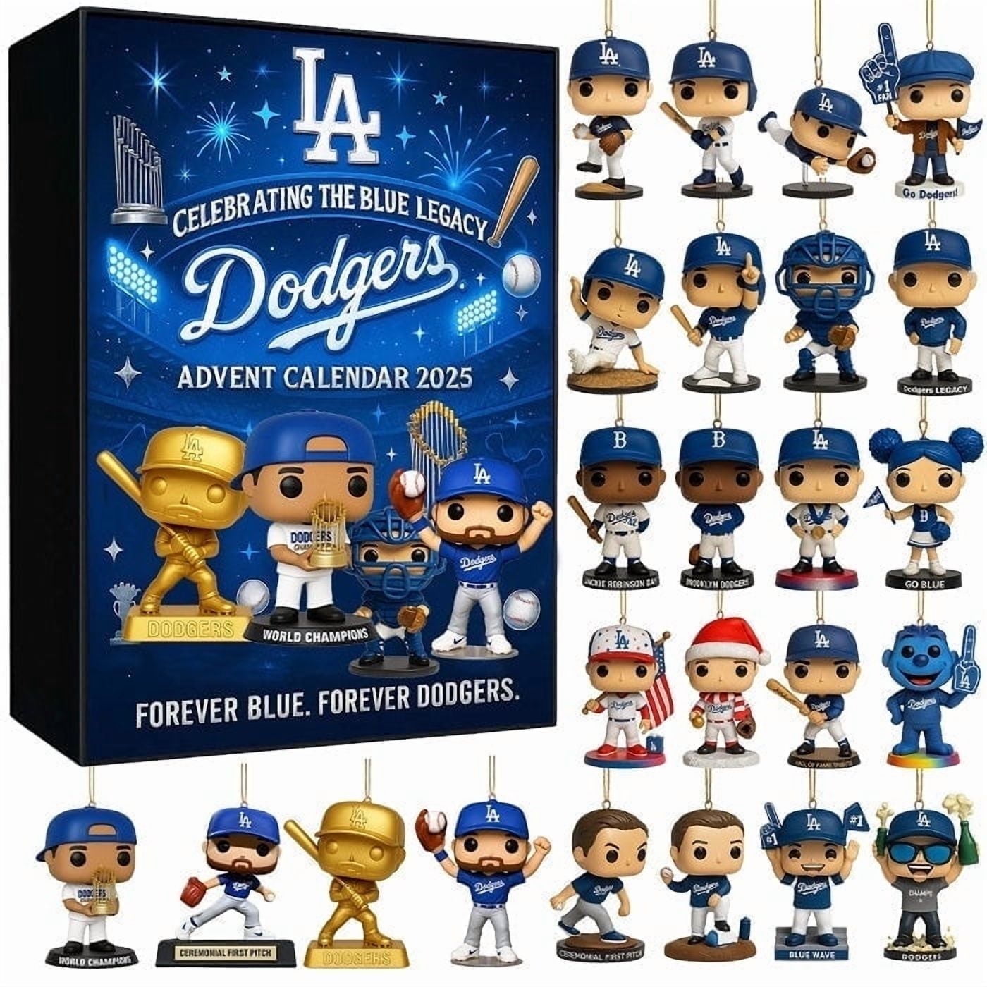 HAHACOOL Los Angeles Baseball Fan Advent Calendar 2025 · 24 Collectible ...