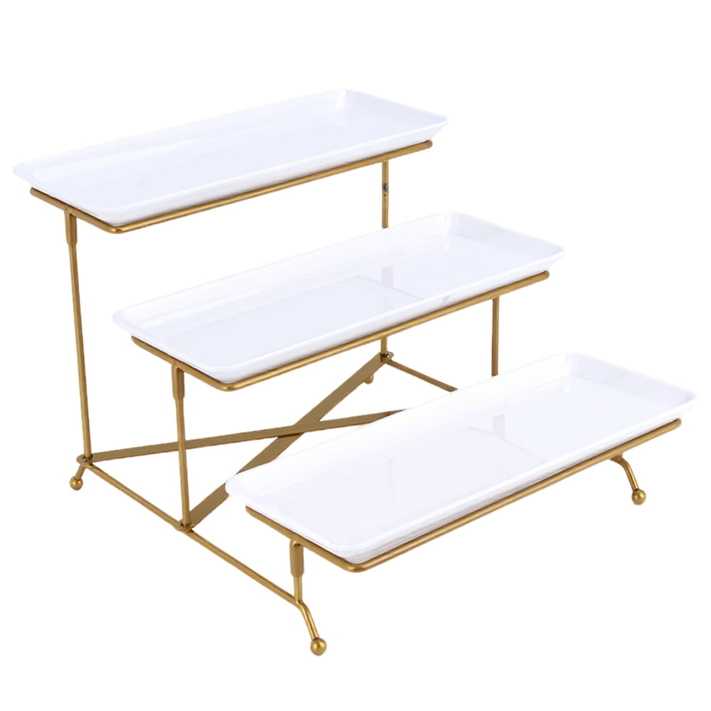 HAHUT 3 Tiers Serving Stand and Platters Set Large Tiered Serving ...