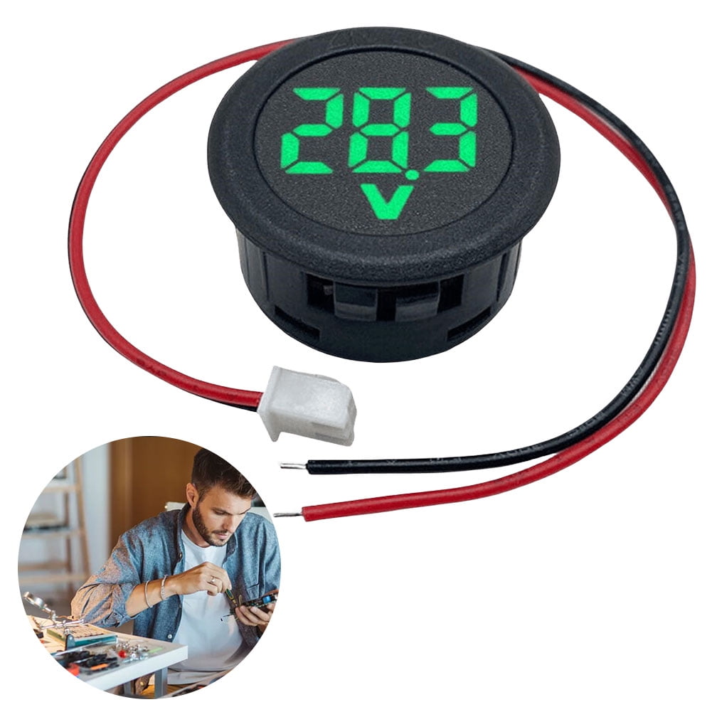 HAHUT DC 4-100V Circular Two-wire Voltmeter Reverse Connection ...