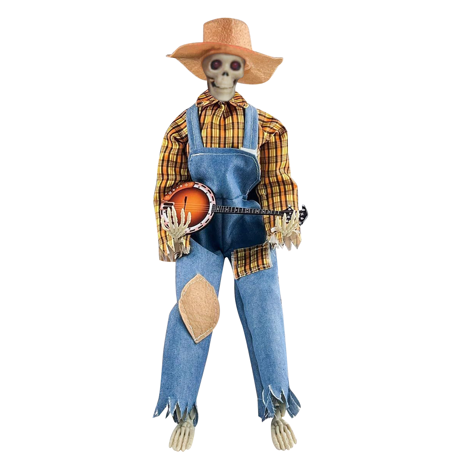 HAHUT Dueling Banjo Skeletons W/ Clothes and Hat for Halloween Indoor ...