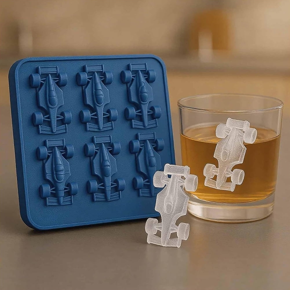 HAHUT F1 Car Multi-Purpose Silicone Molds, 6-Cavity Car Ice Cube Tray ...