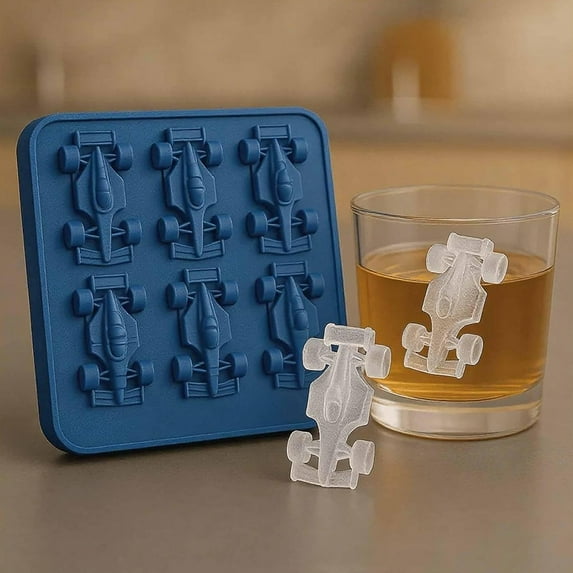 HAHUT F1 Car Multi-Purpose Silicone Molds, 6-Cavity Car Ice Cube Tray ...