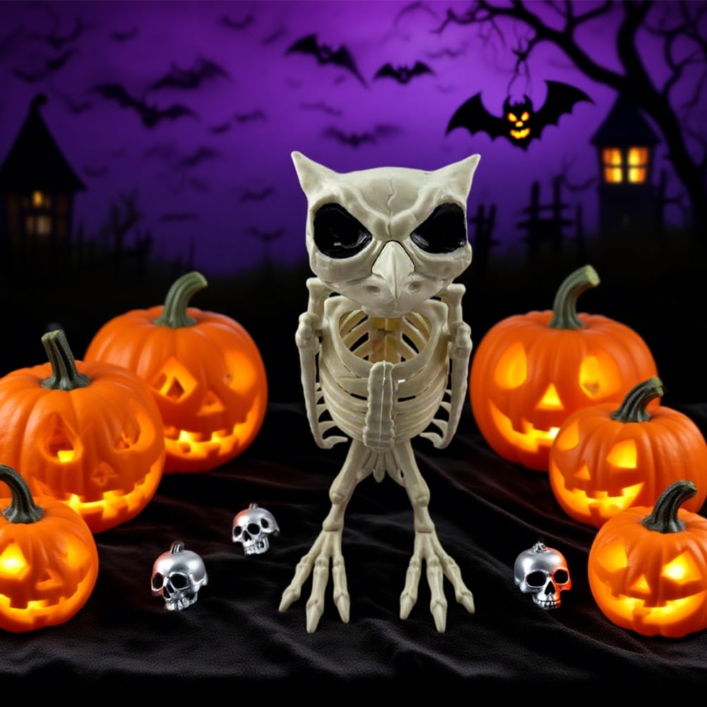 HAHUT Halloween Skeleton Decoration,Posable Skeleton for Halloween ...