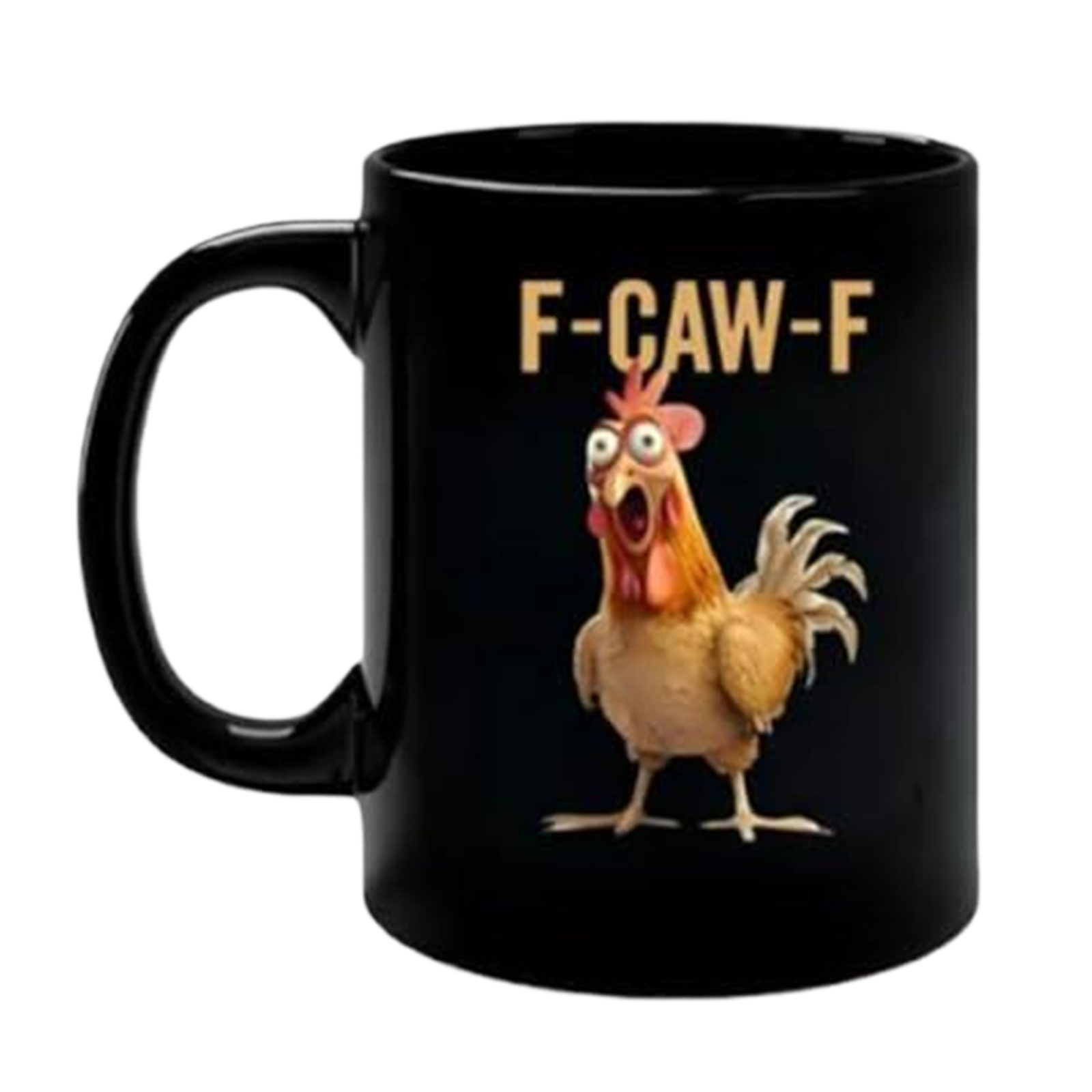 HAHUT Personalized F-Caw-F Chicken Coffee Mug, 11oz Funny Ceramic ...