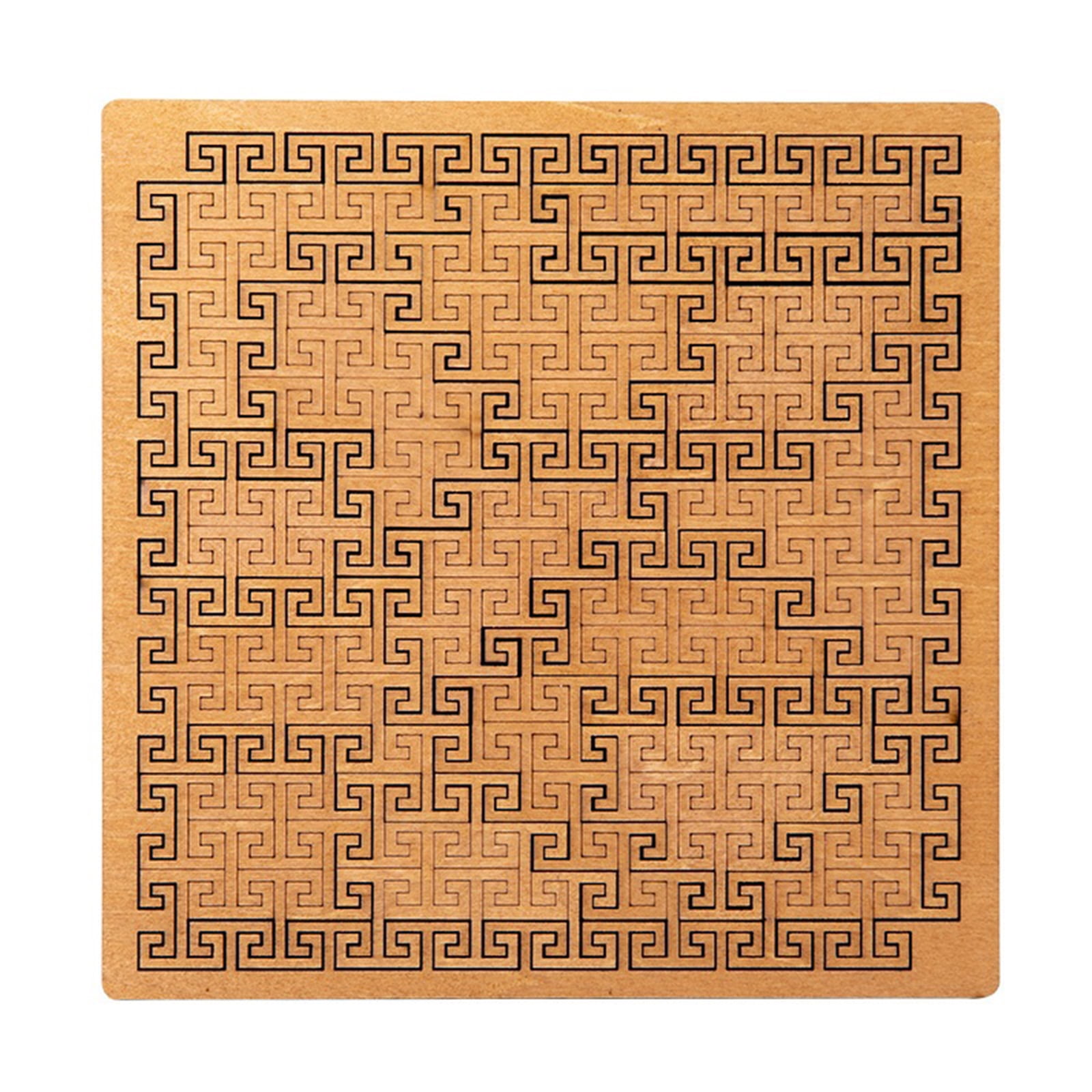 HAHUT Wooden Fractal Tray Puzzles for Adults, Mind Bending Jigsaw ...