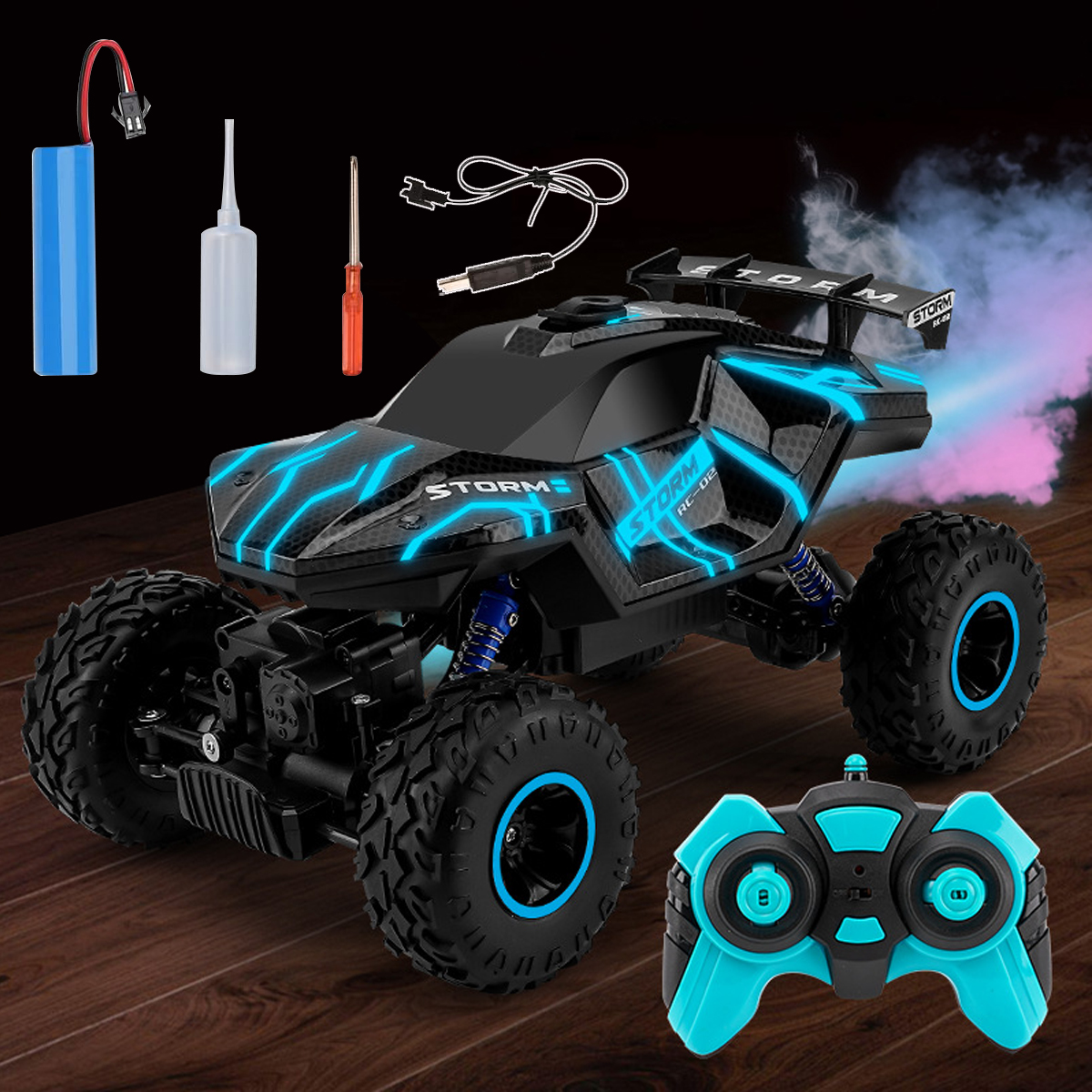 Monster Jam, Grave Digger Trax All-Terrain Remote Control Outdoor ...