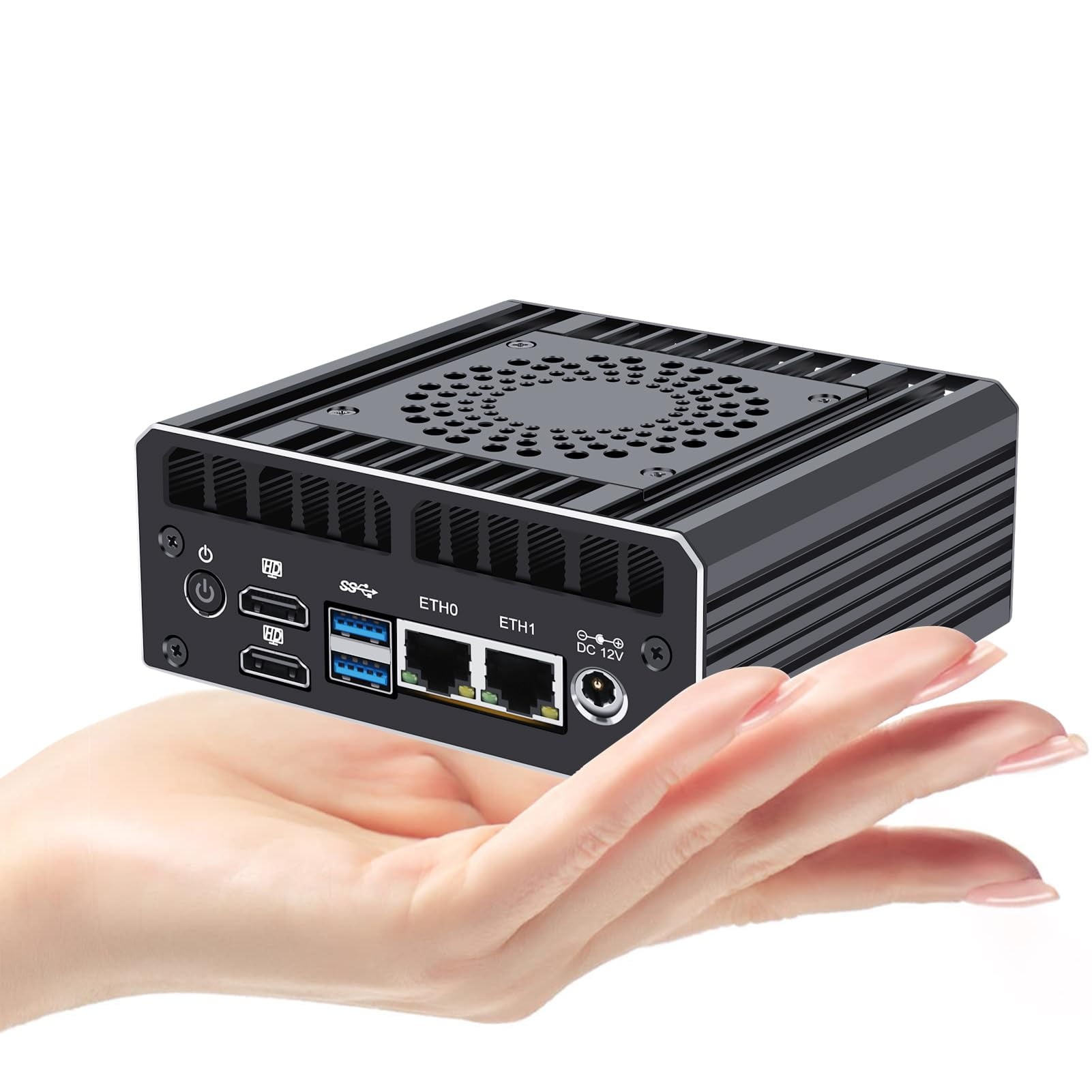 HAICOTECH Firewall Appliance Mini PC 2.5Gbe, 12th Gen N100 Mini ...