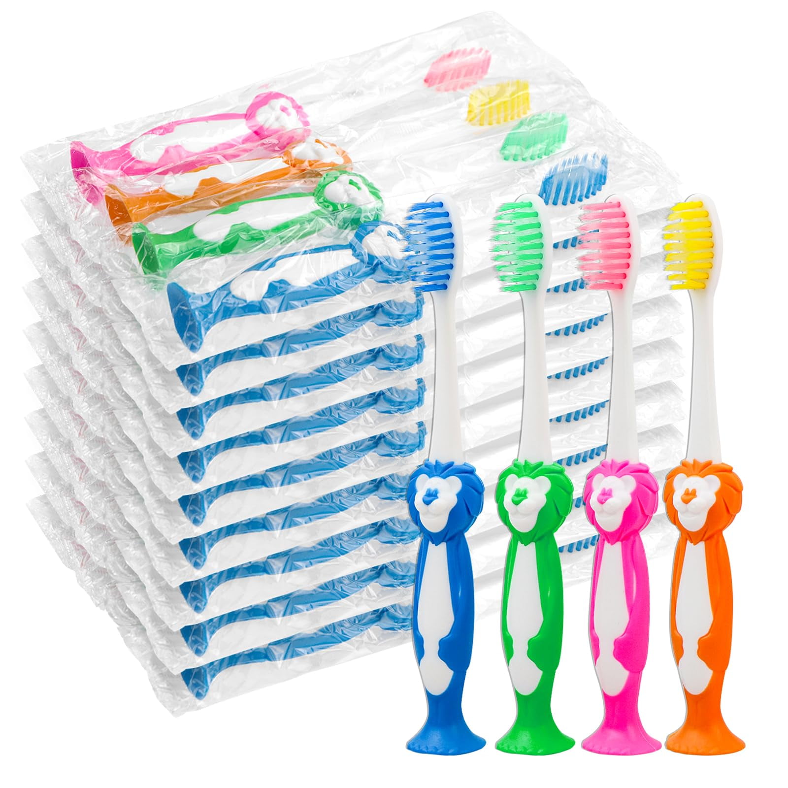 HAIFOTRVA Disposable Toddler Toothbrush TSF6 Kids Pack of 60,Manual Cup ...
