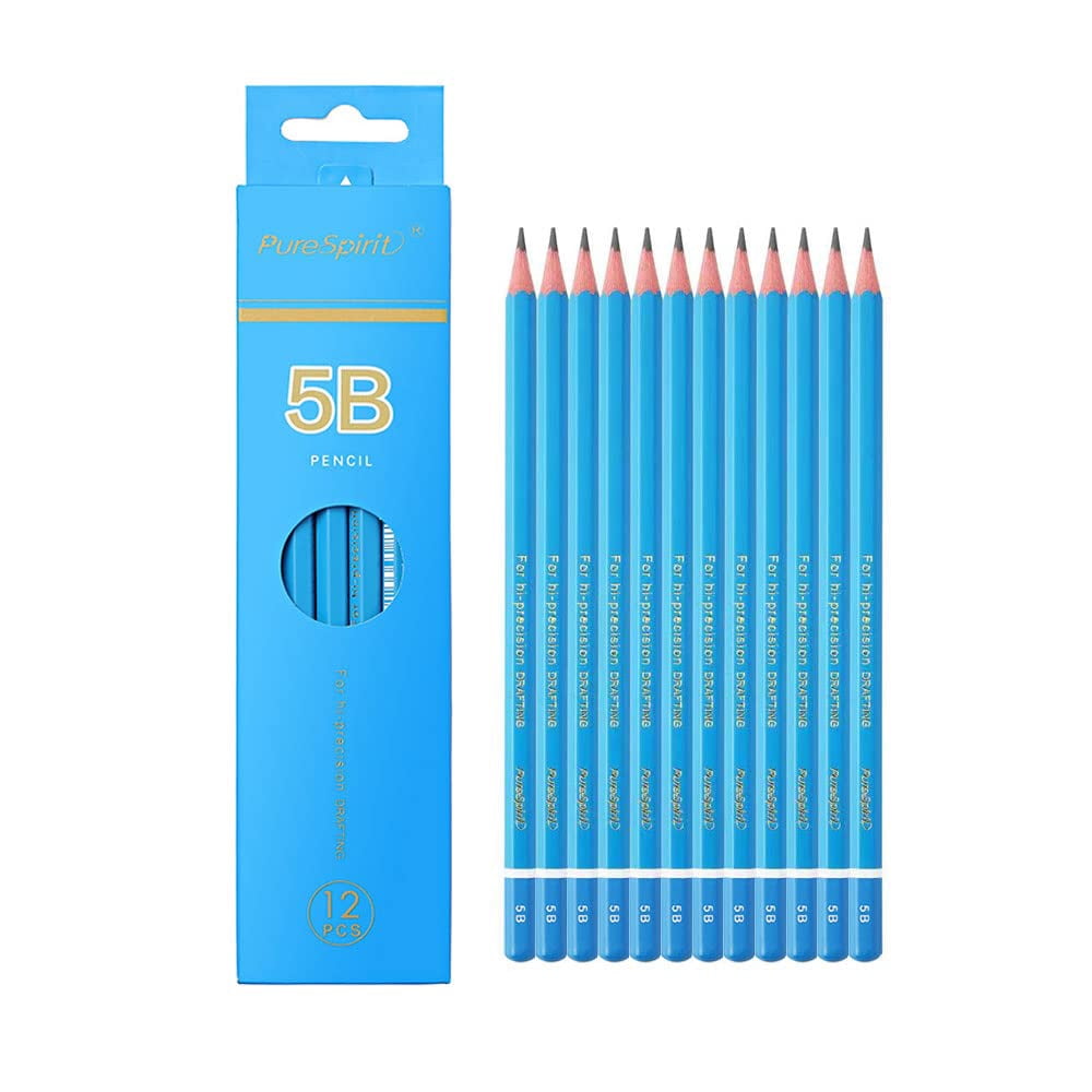 HAIHAOMUM Sketch Pencils for Drawing 5B, BSL1 12pcs Professional Art ...