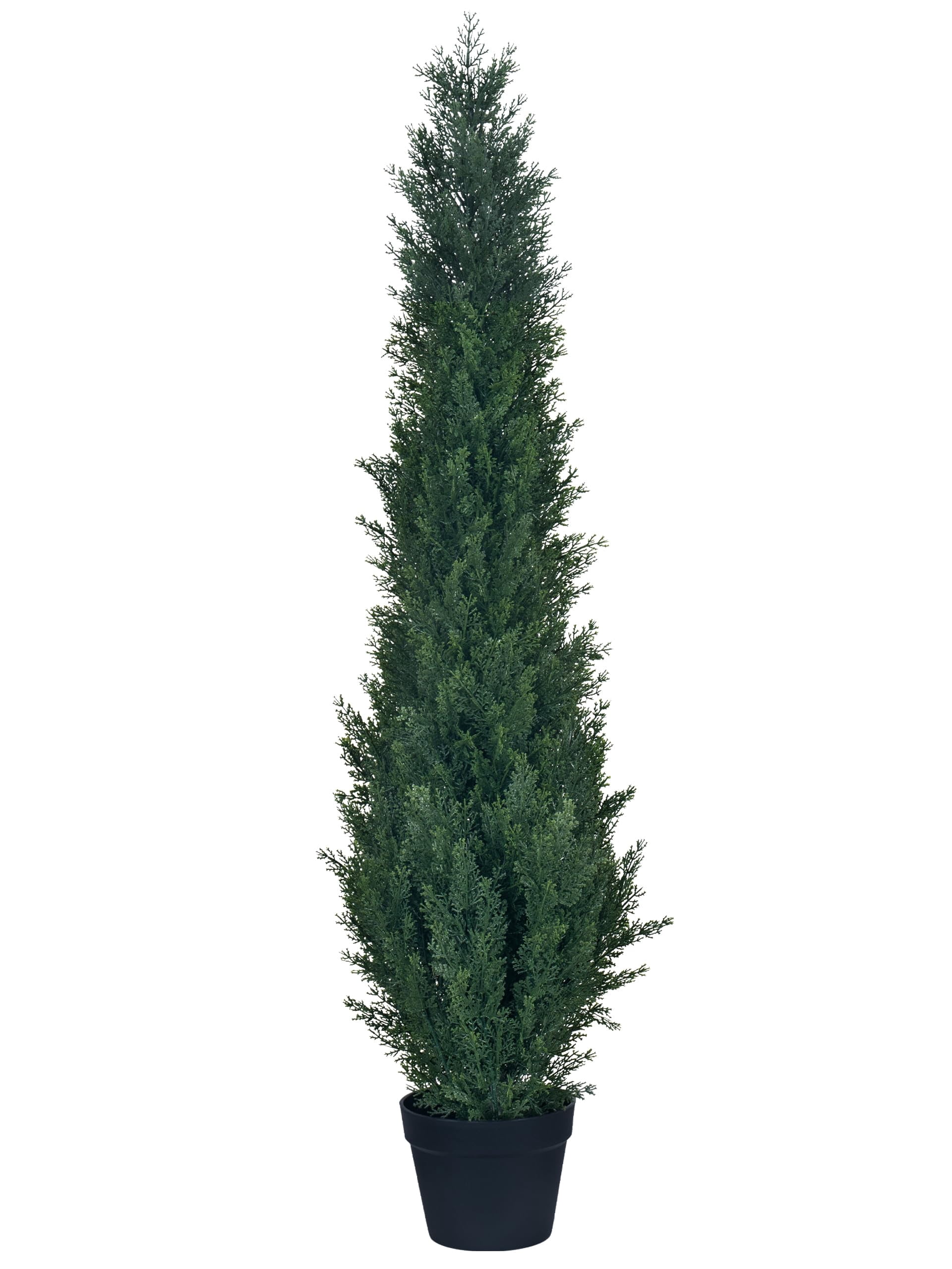 HAIHONG 4ft Artificial Cedar Topiary Trees - Fake Boxwood Topiary ...