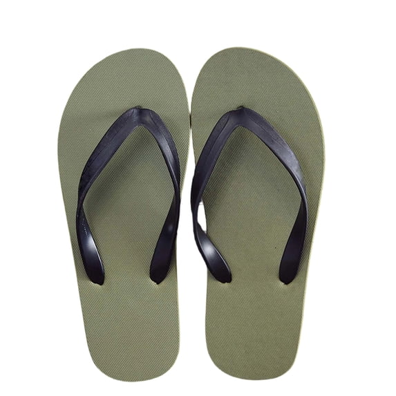 HAIJIE Men's Solid Color Flip Flops, Casual Comfort Beach Slippers ...