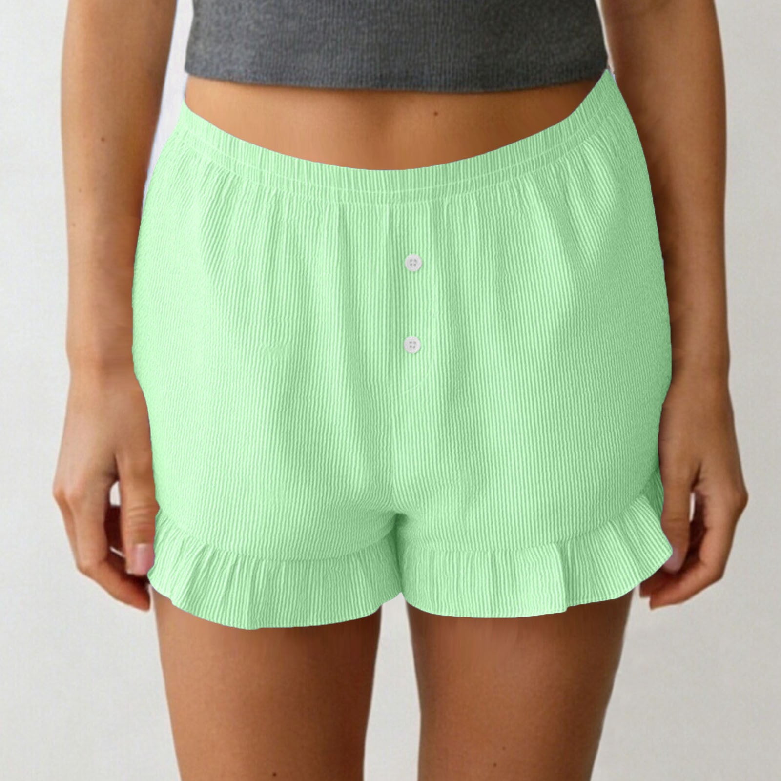 HAIJIE Women's Swim Shorts Stretchy High Waisted Beach Shorts Women's ...