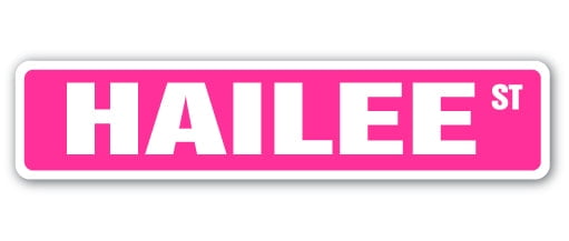 HAILEE Street Sign Childrens Name Room Sign | Indoor/Outdoor | 36" Wide ...