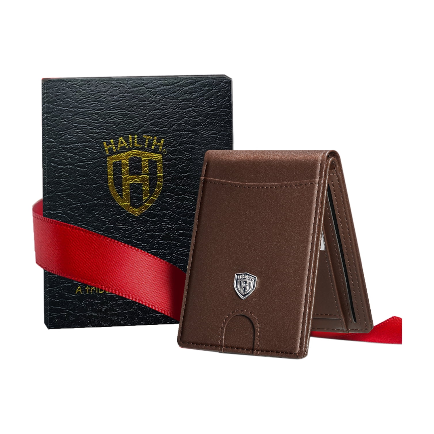 HAILTH Mens Wallet Slim Minimalist Genuine Leather Bifold Wallets ...