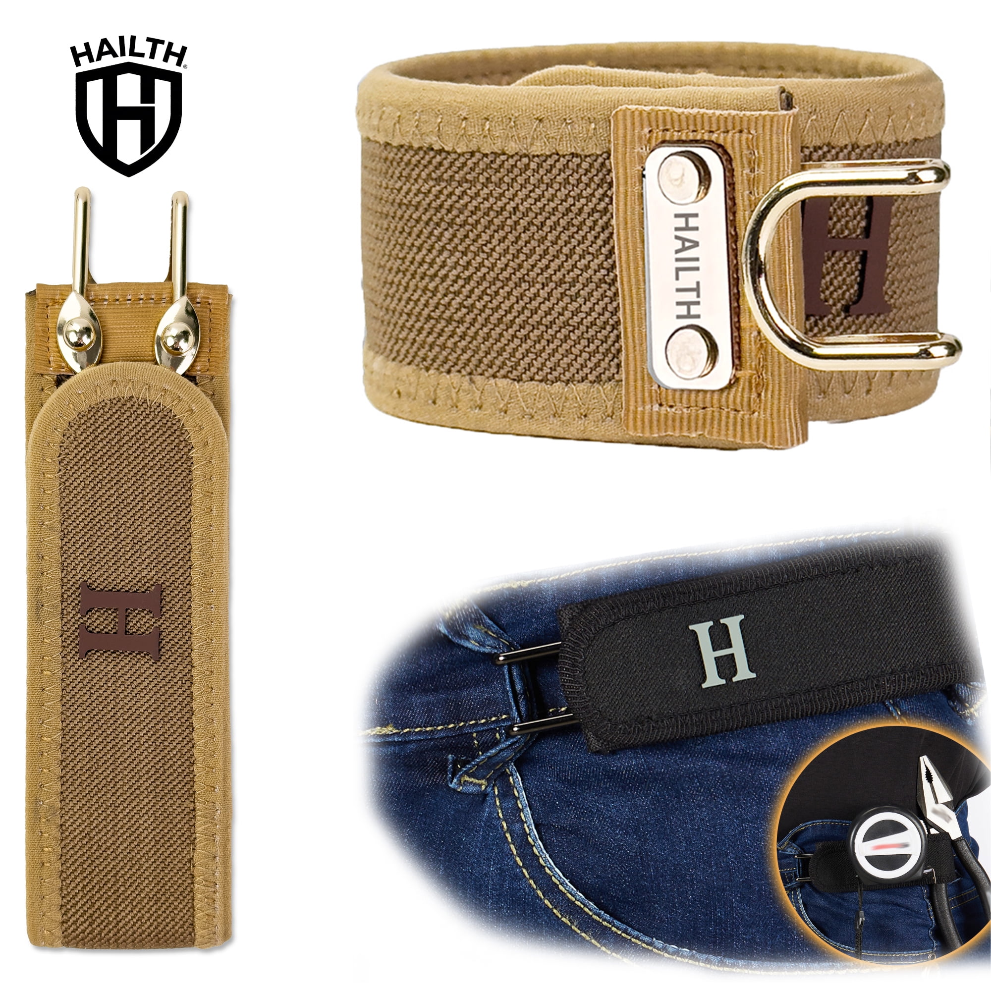 HAILTH Metal Hook Elastic Belt (Unisex) – Patented No - Buckle ...