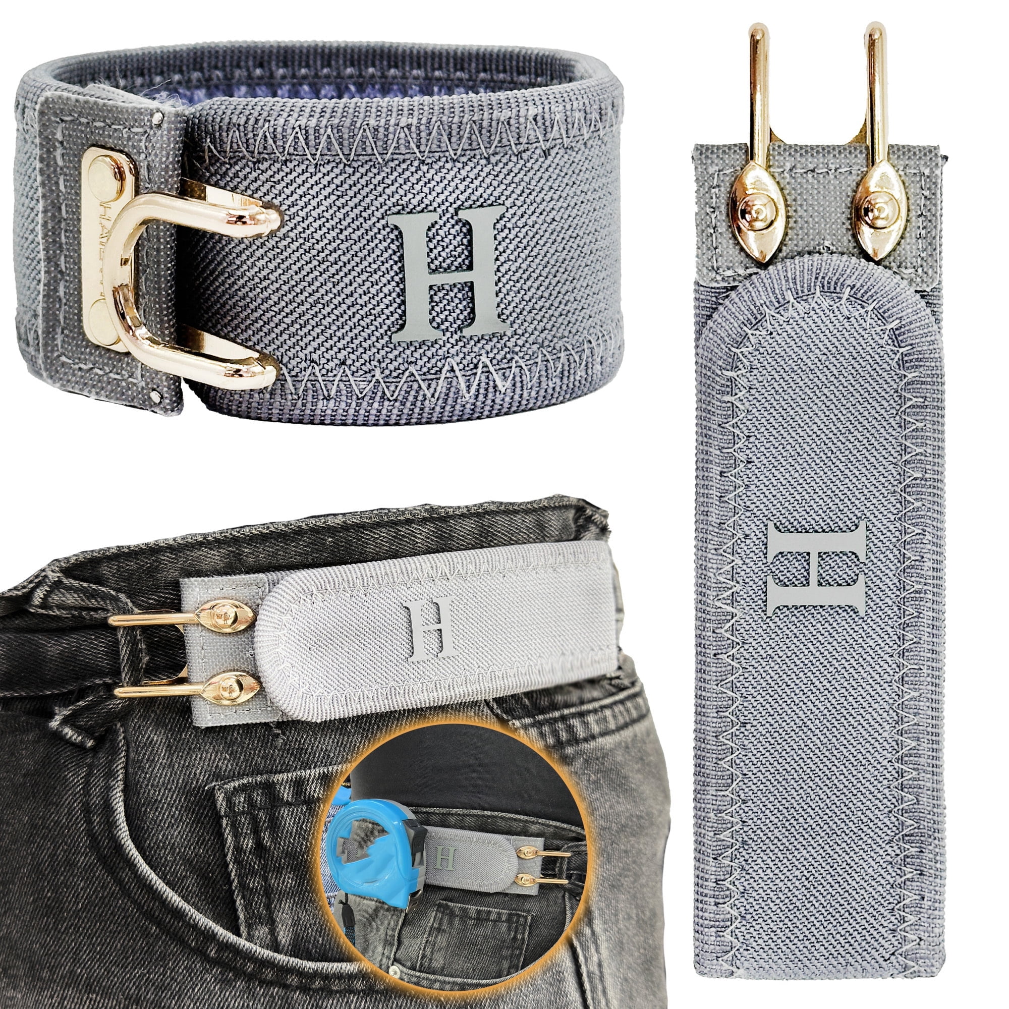 HAILTH Metal Hook Elastic Belt (Unisex) – Patented No - Buckle ...
