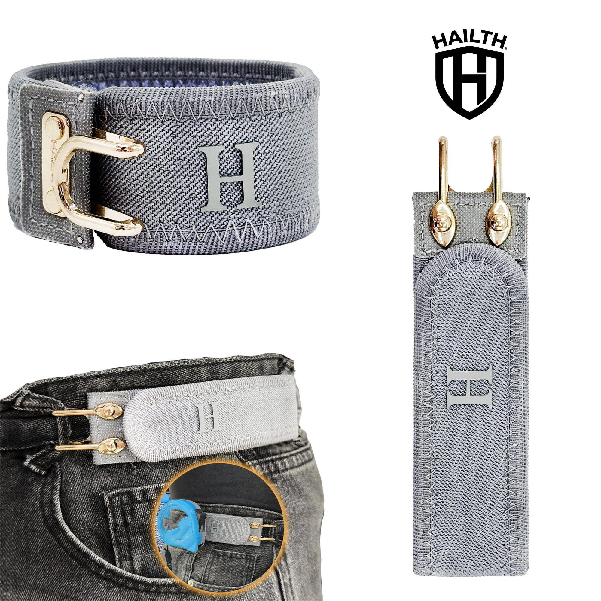 HAILTH Metal Hook Elastic Belt (Unisex) – Patented No - Buckle ...