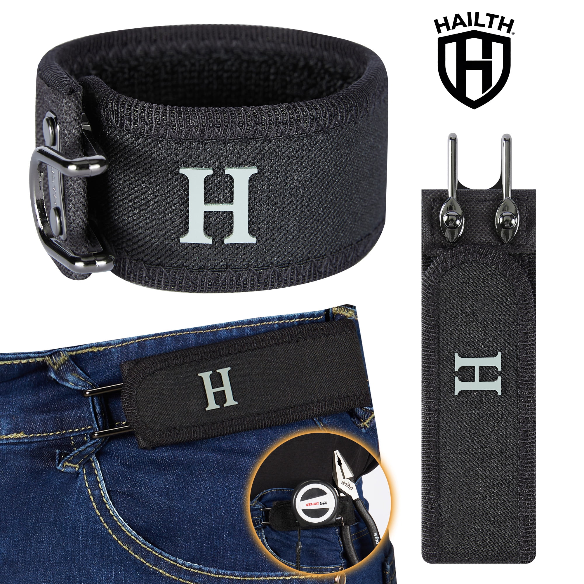 HAILTH Metal Hook Elastic Belt (Unisex) – Patented No - Buckle ...