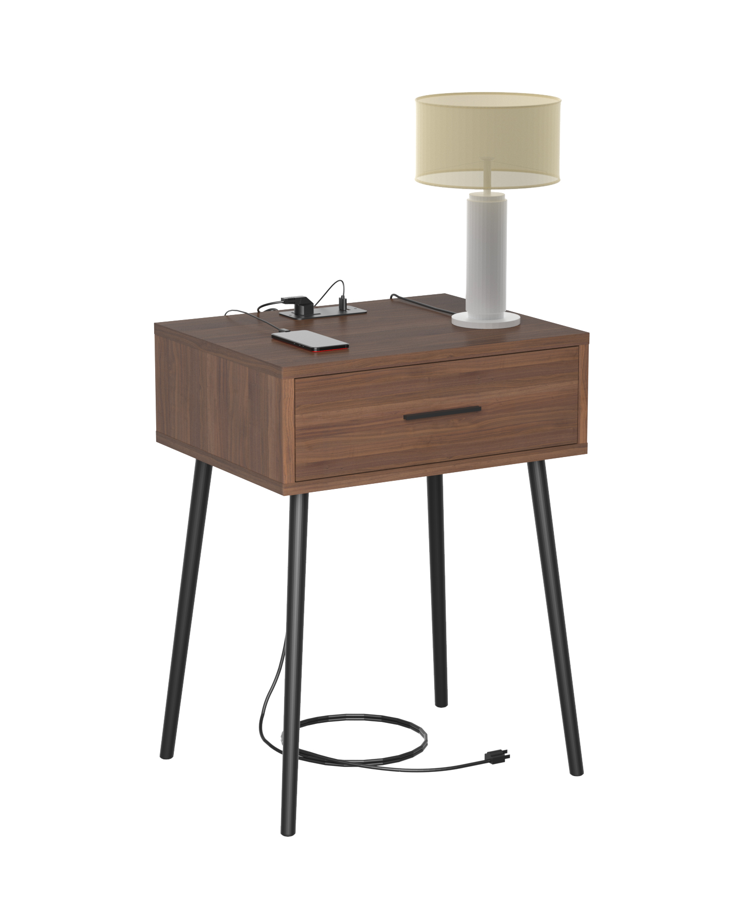 Solana Mid-Century Modern Retro Hairpin Leg End Table, Multiple Colors ...