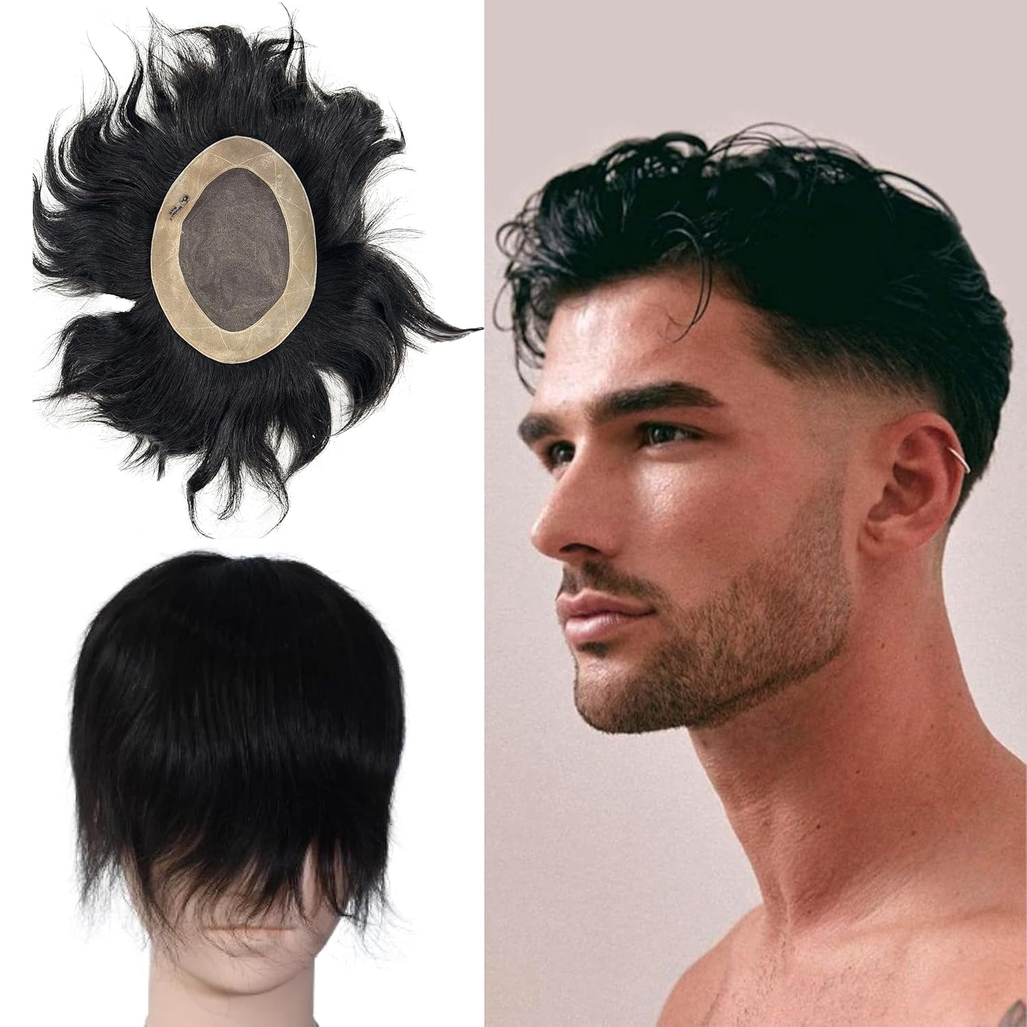 HAIR SECRET Apollo Ultimate Skin Base Virgin Human Hair Wig with ...