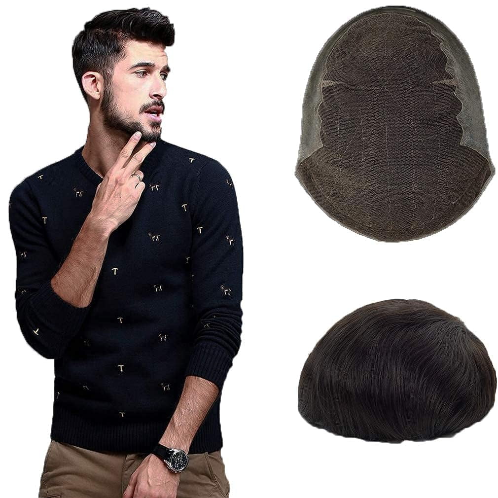 HAIR SECRET Q6 Hair Patch for Men FRENCH LACE WIG 003 mm Invisible ...