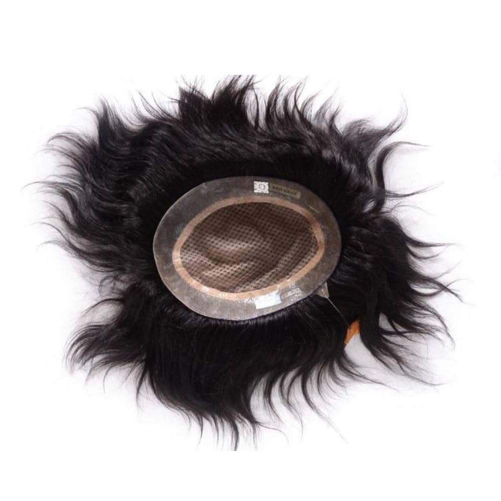 HAIRLAYER Mirage 3 Layer Skin Base Hair Patch for Men 100 Natural Human ...