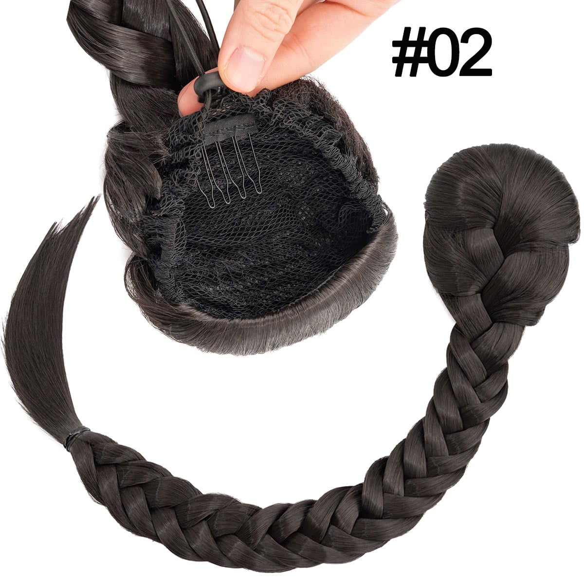 HAIRRO Braided Ponytail Extensions 22 Inch Long Braid Ponytail ...