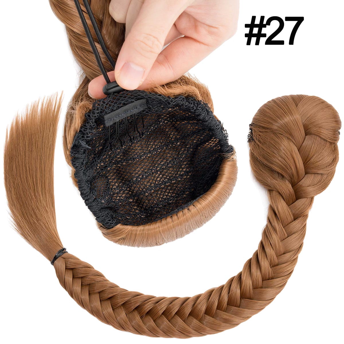 HAIRRO Braided Ponytail Extensions 22 Inch Long Braid Ponytail ...