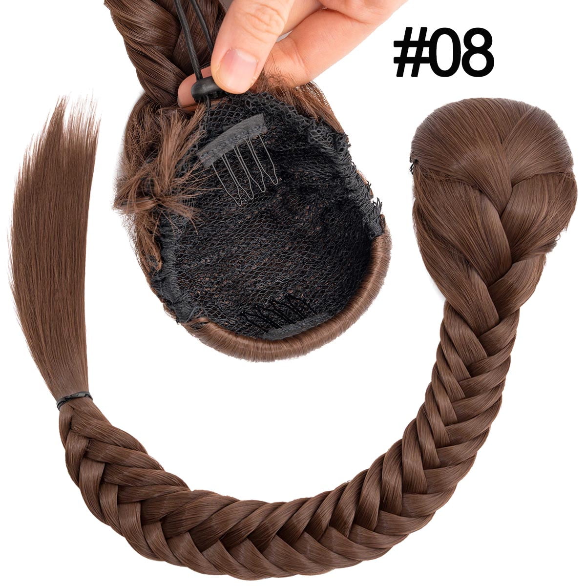 HAIRRO Braided Ponytail Extensions 22 Inch Long Braid Ponytail ...